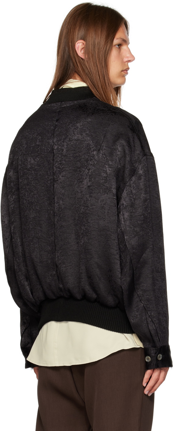 Song for the Mute Black Cuffed Bomber Jacket Song for the Mute