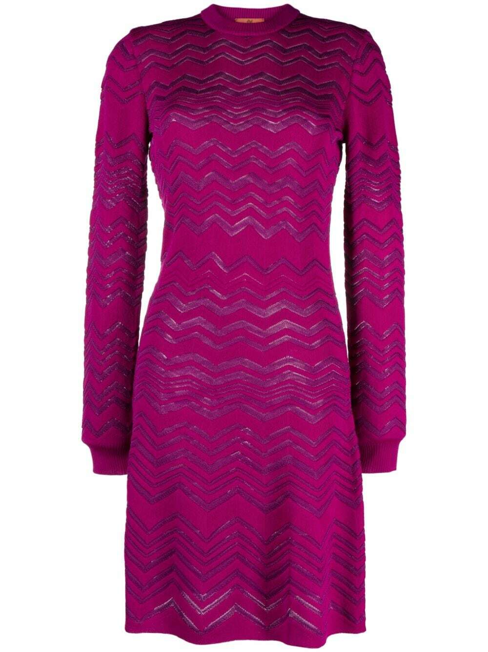 MISSONI - Chevron Wool Blend Short Dress Missoni