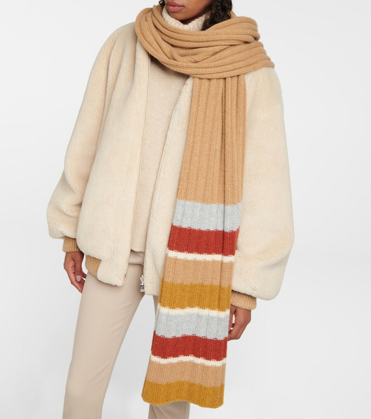Loro Piana - Striped cashmere scarf Loro Piana