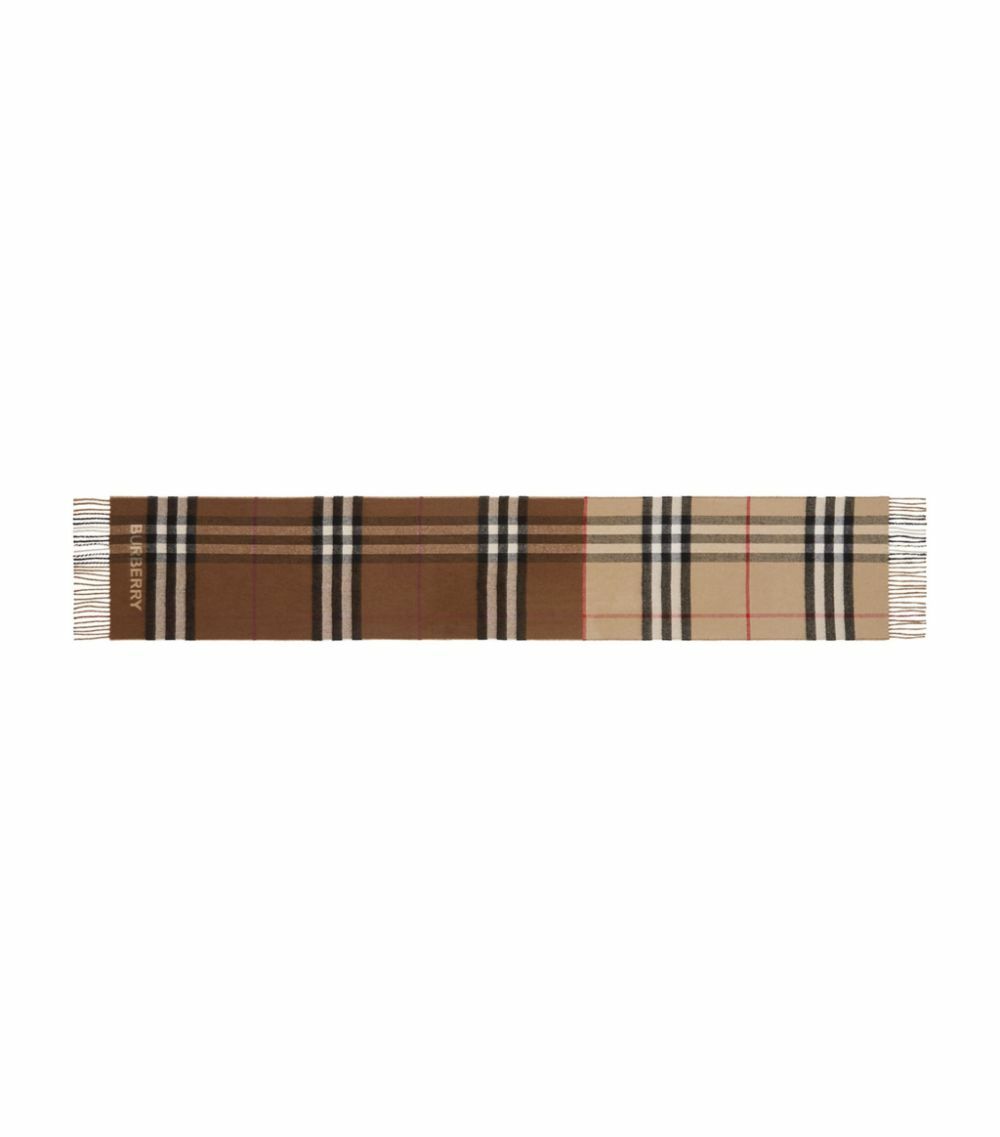 BURBERRY - Giant Check Cashmere Scarf Burberry