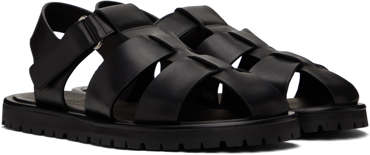 Studio Nicholson Black Sandom Sandals Studio Nicholson
