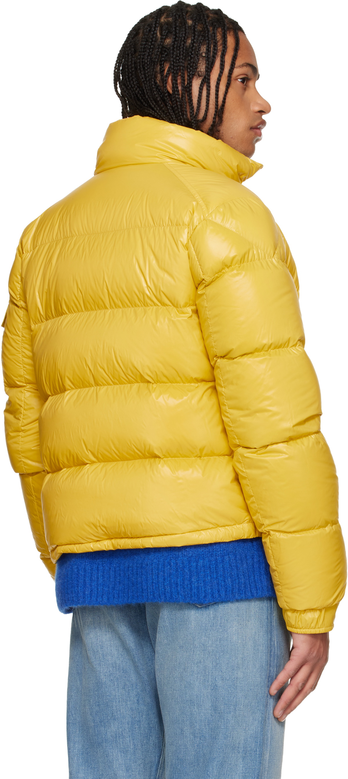 Moncler Yellow Levitha Short Down Jacket Moncler