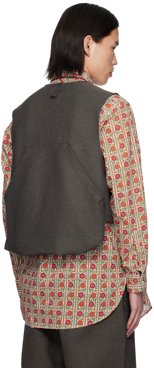 Engineered Garments Brown Flap Pocket Vest Engineered Garments