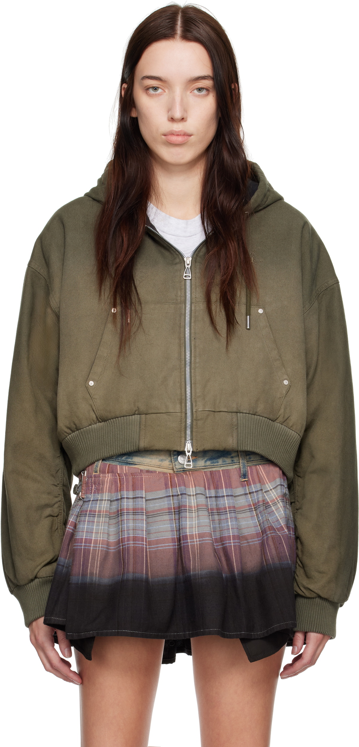 Nike Jordan Khaki Travis Scott Edition Hooded Canvas Jacket Nike Jordan ...