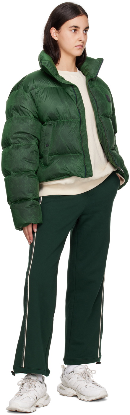 ADER error Green Quilted Down Jacket ADER error