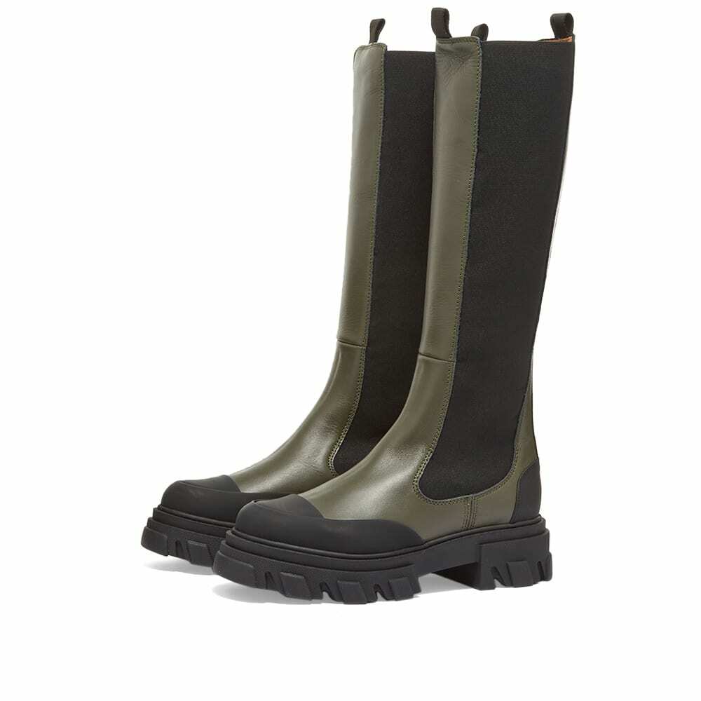 GANNI Women's High Leg Chelsea Boot in Kalamata GANNI