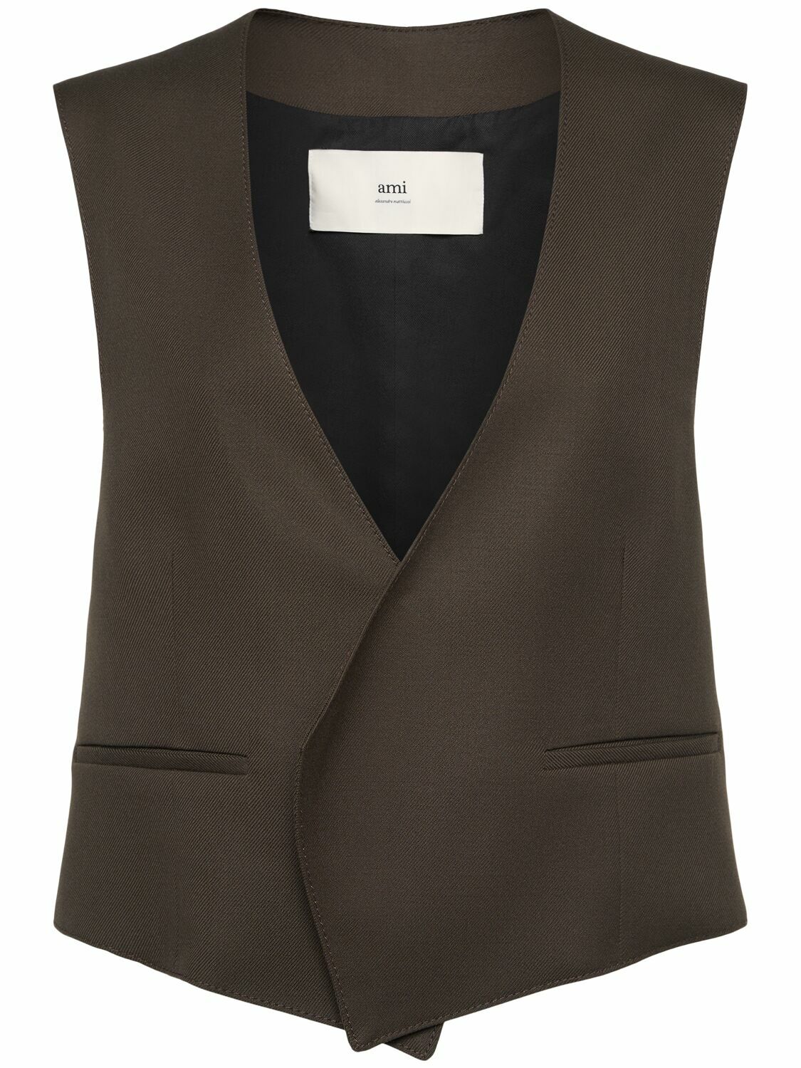 AMI PARIS Wool Military Vest AMI