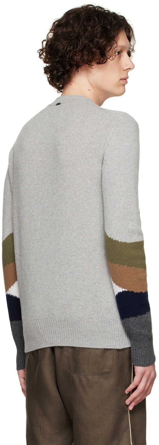 Herno Gray Wool Sweater Herno