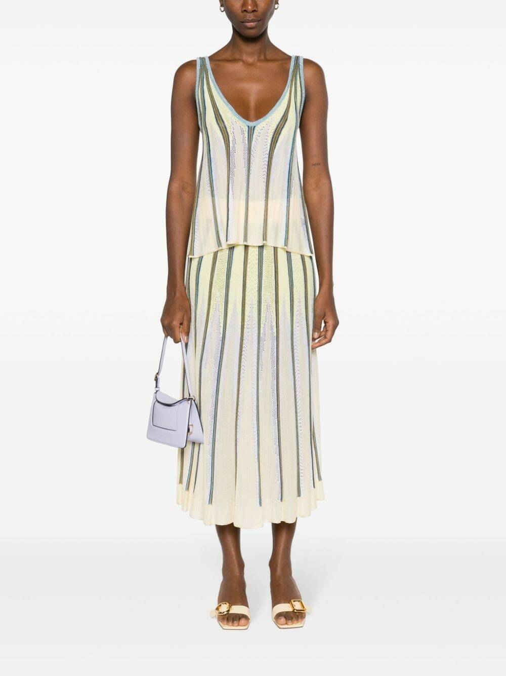 FORTE FORTE - Inlay Knit Long Pencil Skirt Forte Forte