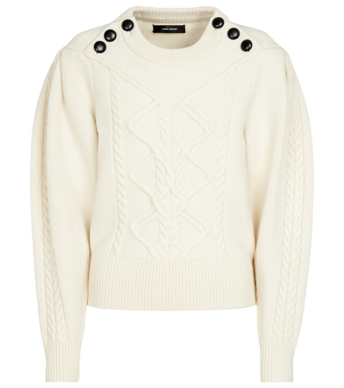 Isabel Marant Galia cable-knit wool-blend sweater Isabel Marant