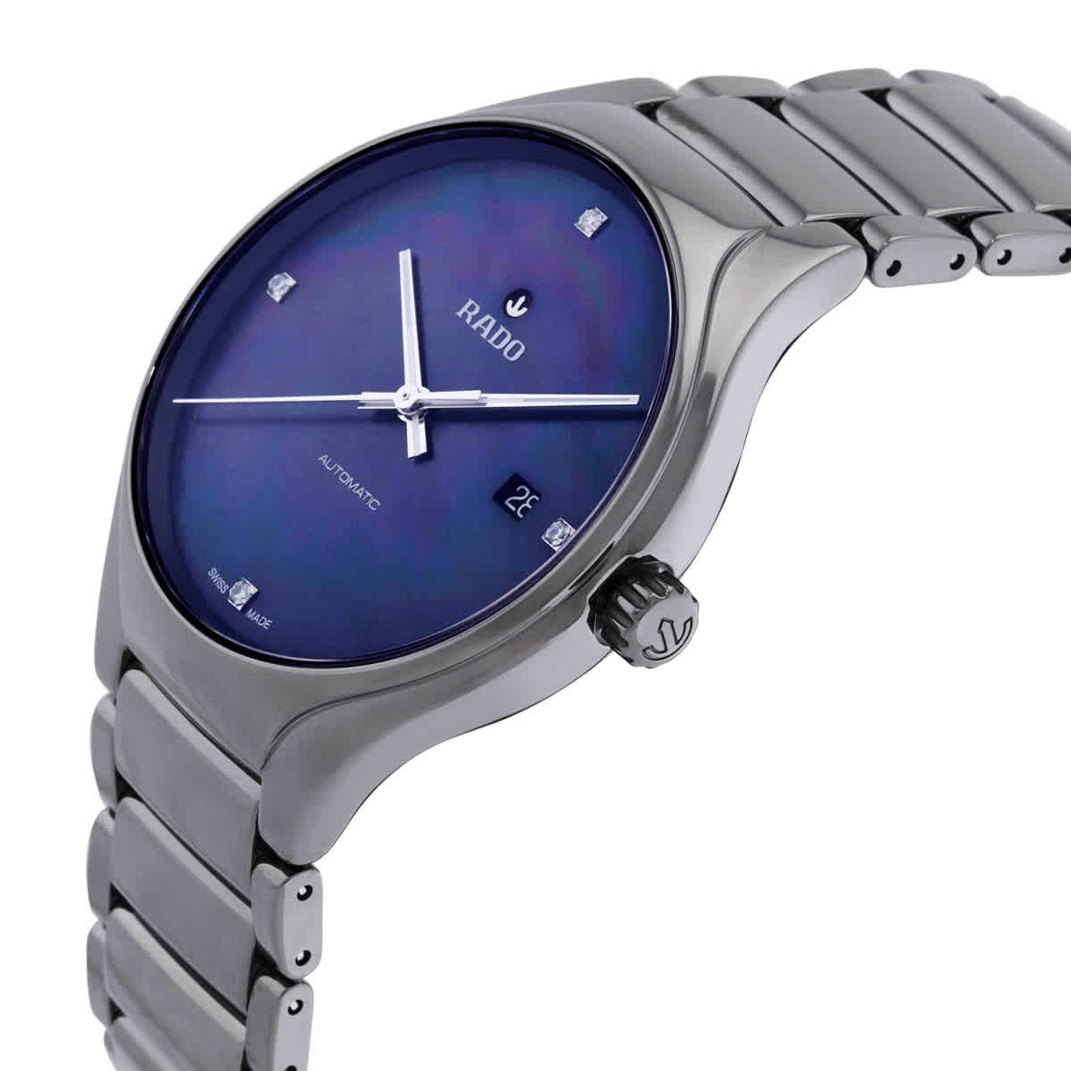 Rado True Round Automatic Diamond Unisex Watch R27110872 Rado