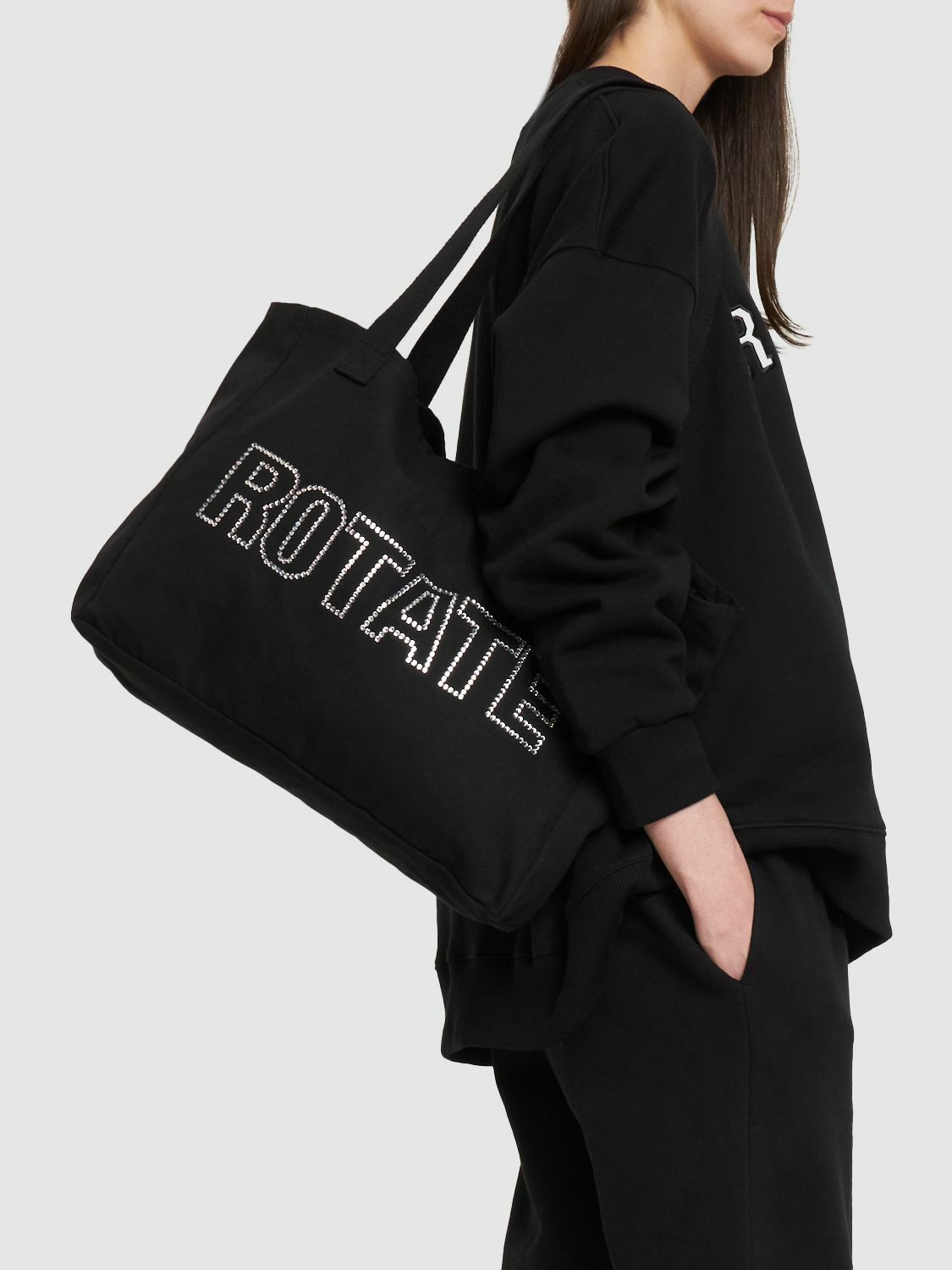 ROTATE - Logo Organic Cotton Canvas Tote Bag ROTATE Birger Christensen