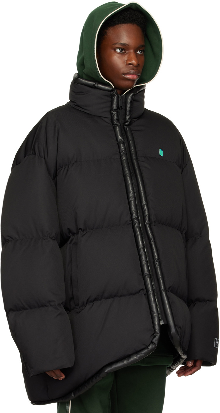 ADER error Black Oversized Dello Down Jacket ADER error