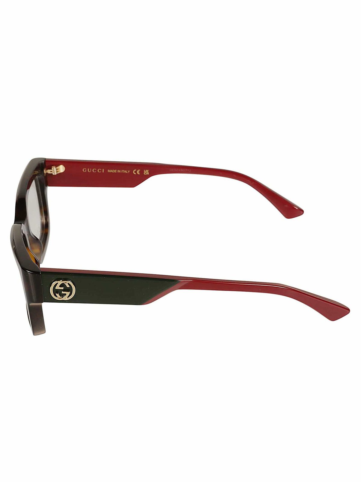 Gucci Eyewear Rectangle Logo Lens Frame Gucci