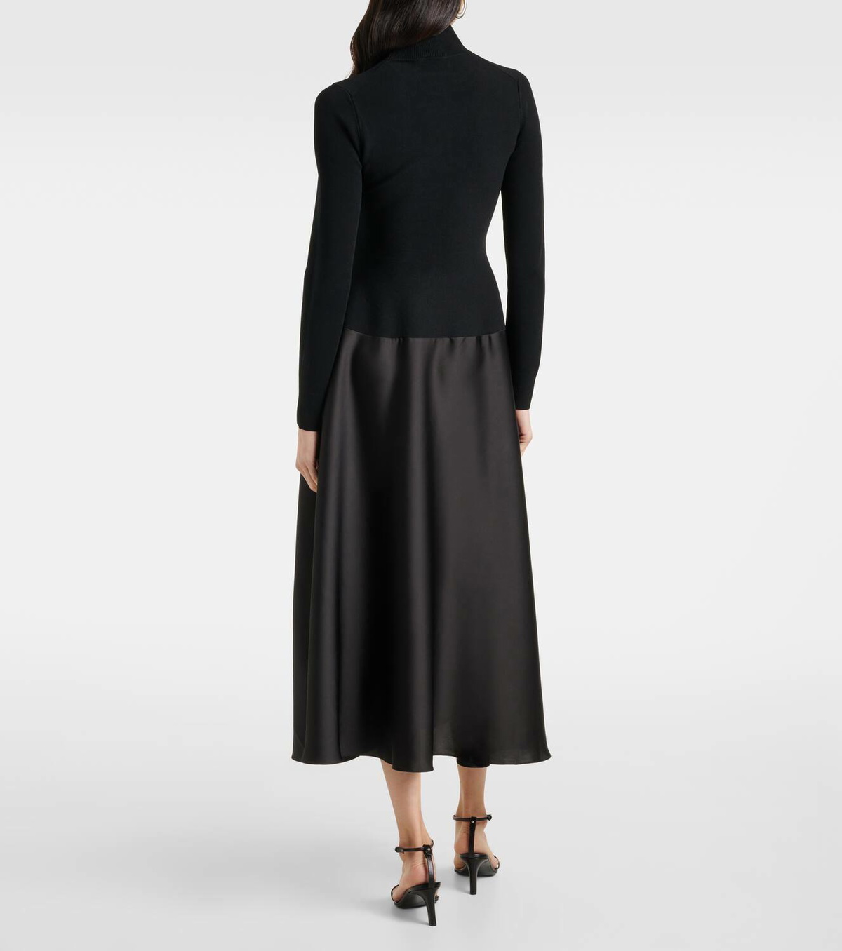 Simkhai Frances knitted satin midi dress Simkhai