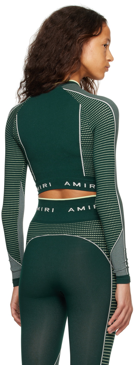 AMIRI Green MA Seamless Long Sleeve Top Amiri
