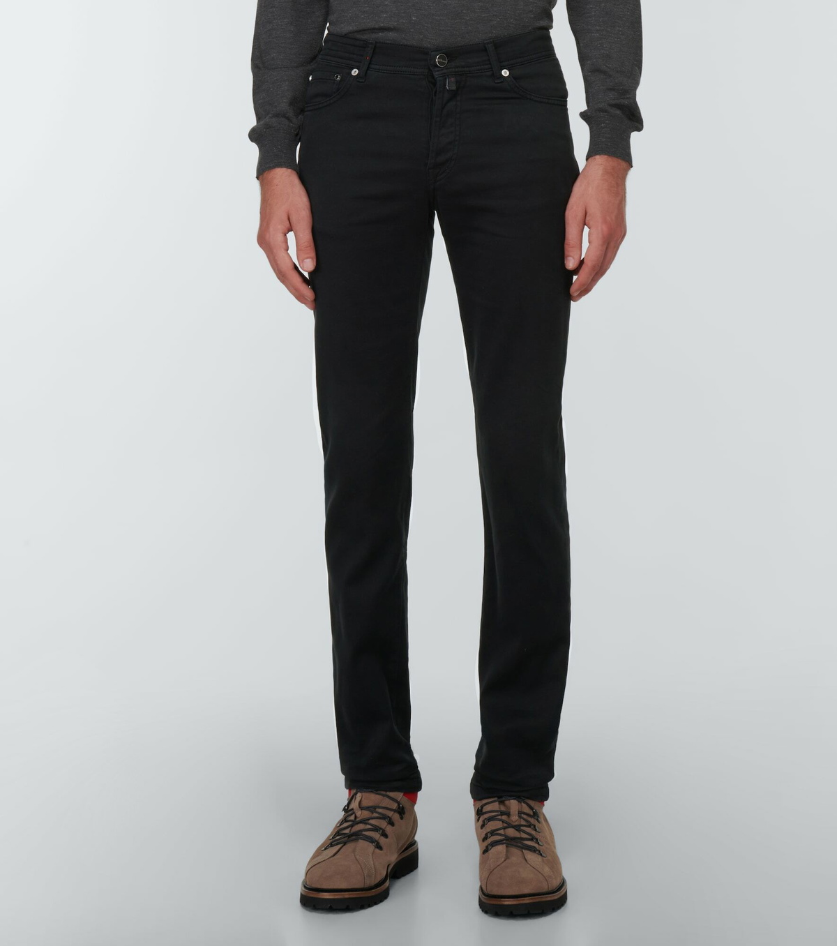 Kiton - Mid-rise slim-fit jeans Kiton