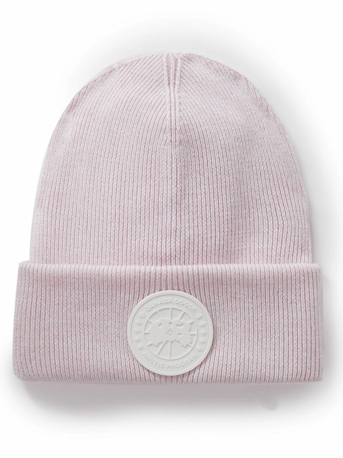 Canada Goose - Logo-Appliquéd Ribbed Wool Beanie Canada Goose