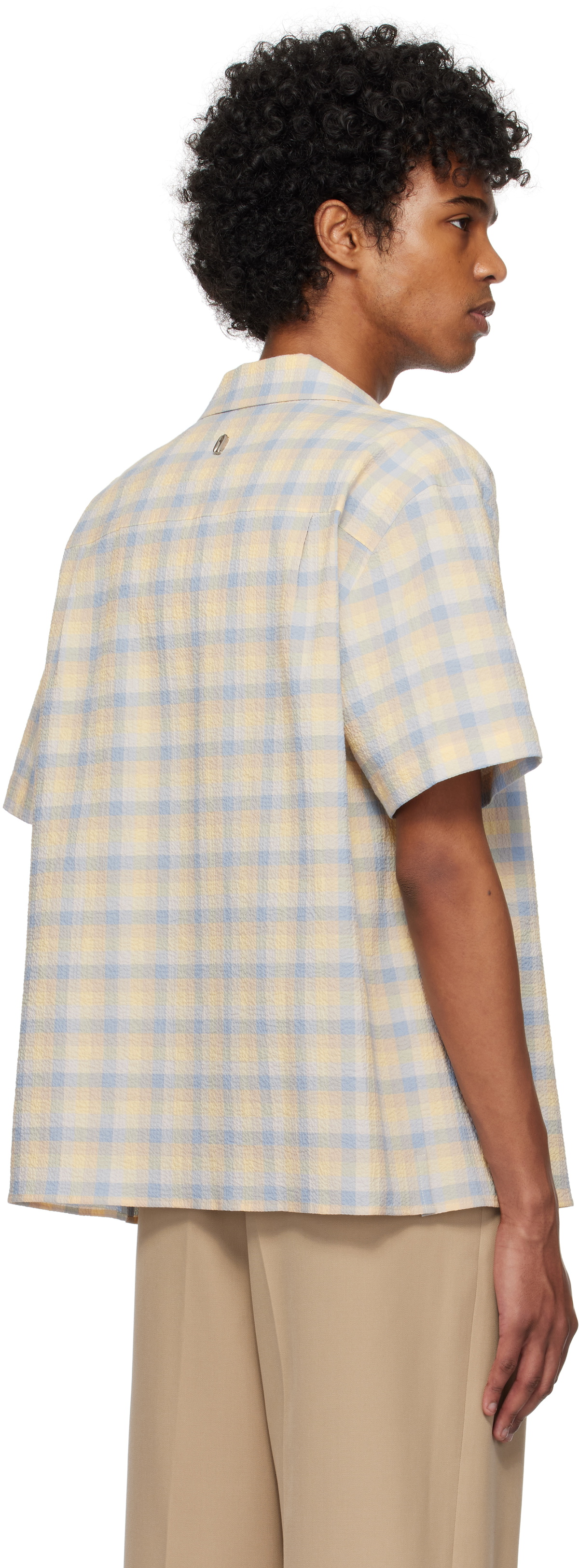 LE17SEPTEMBRE Yellow & Blue Check Shirt LE17SEPTEMBRE