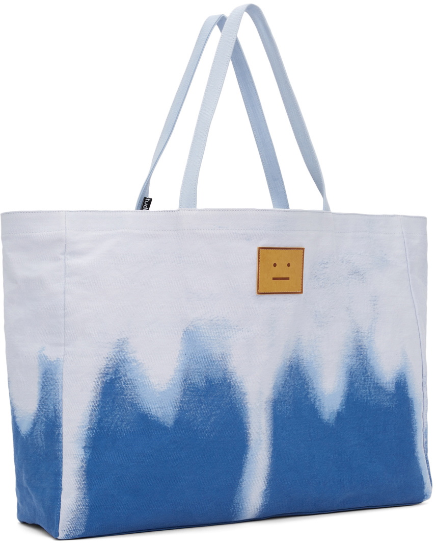Acne Studios Blue Bleached Tote Bag Acne Studios