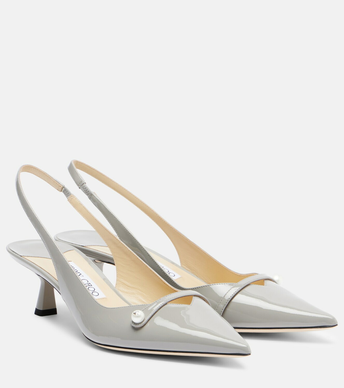 Jimmy Choo Amita 45 patent leather slingback pumps Jimmy Choo