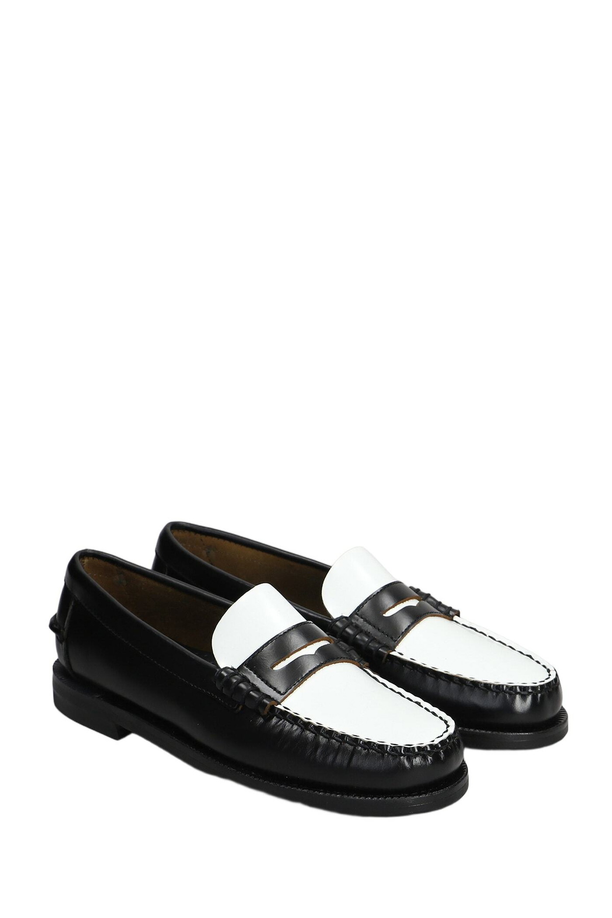 Sebago Classic Dan Loafers In Black Leather Sebago