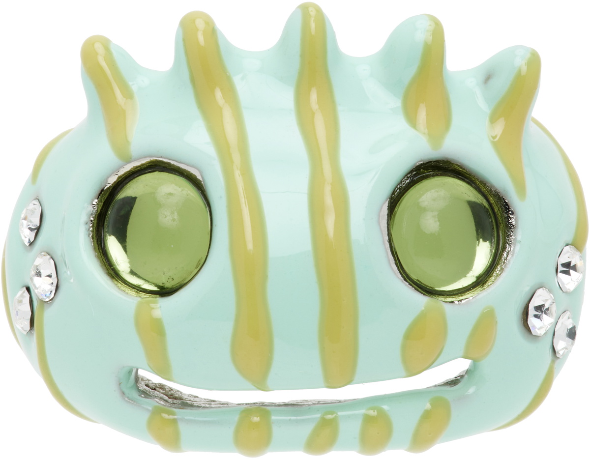 Collina Strada Yellow & Blue Liberty Frog Ring Collina Strada