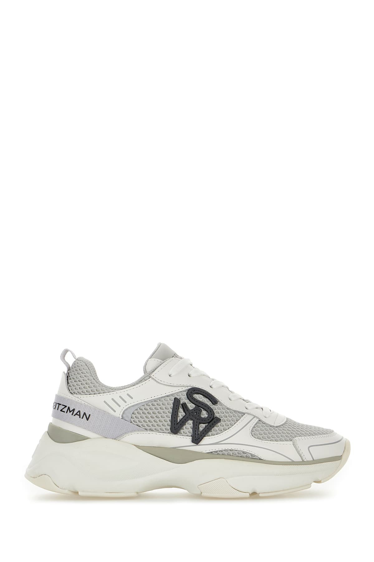 Stuart Weitzman White Leather And Mesh Sneakers Stuart Weitzman