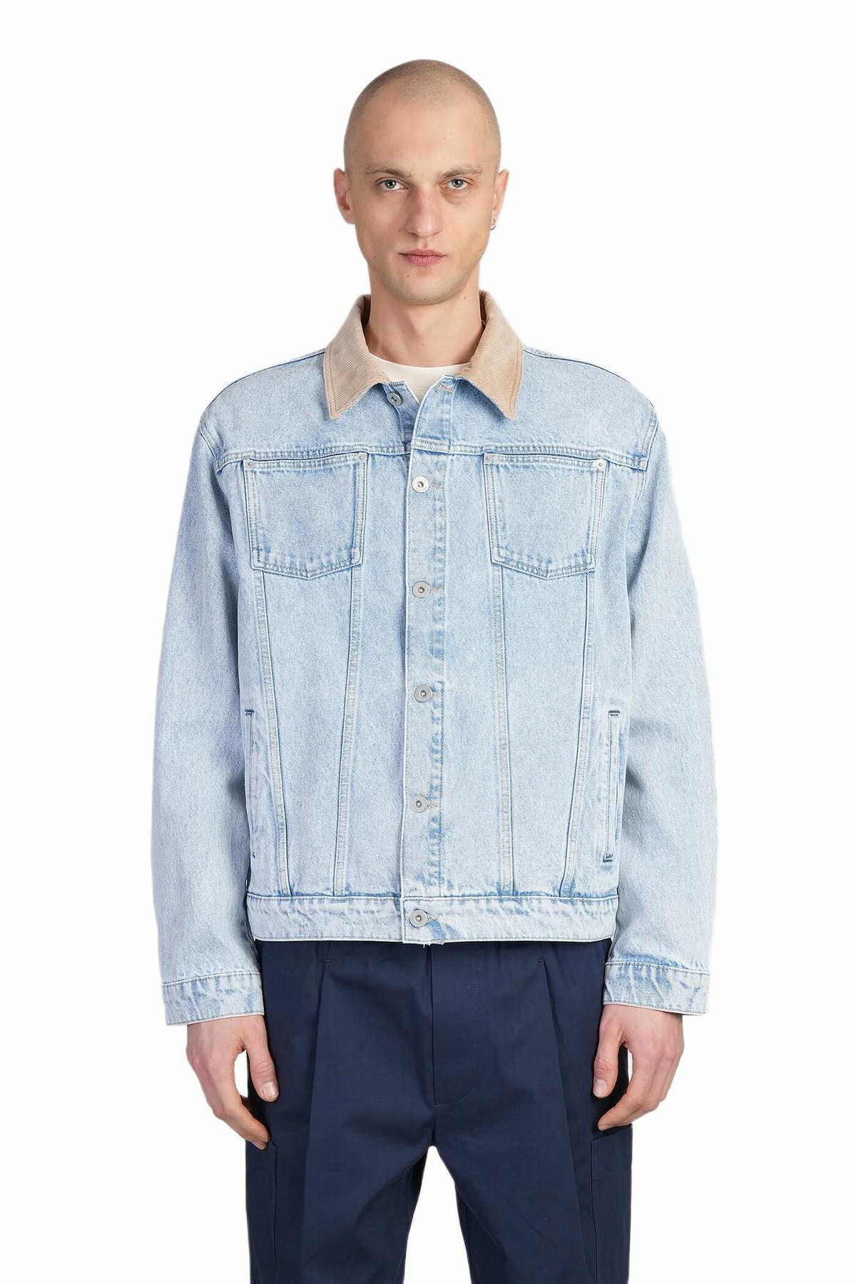 Drôle de Monsieur Denim Jackets In Cyan Cotton Drôle de Monsieur