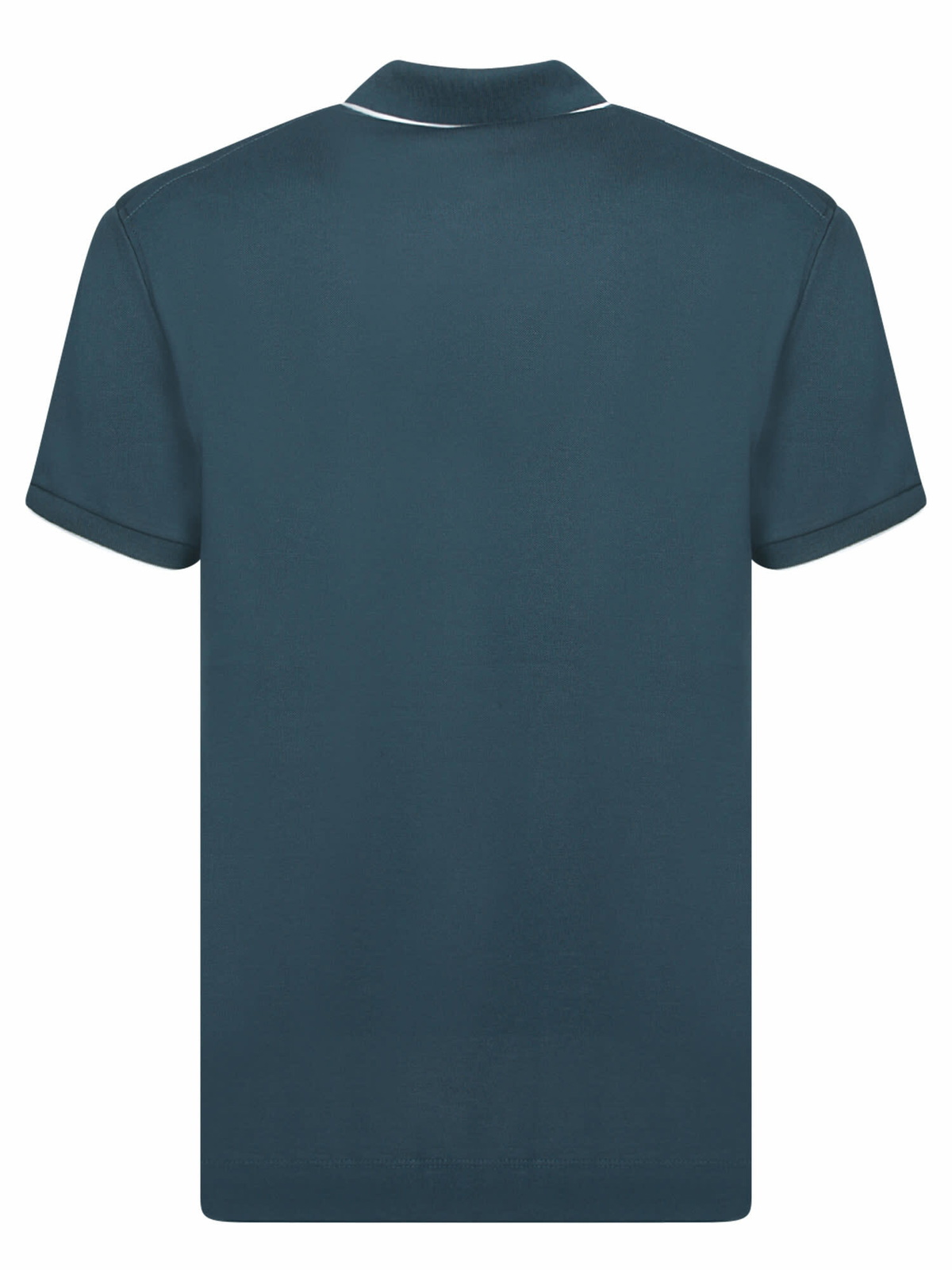 Zegna Teal Blue Logo Piquet Polo Shirt Zegna