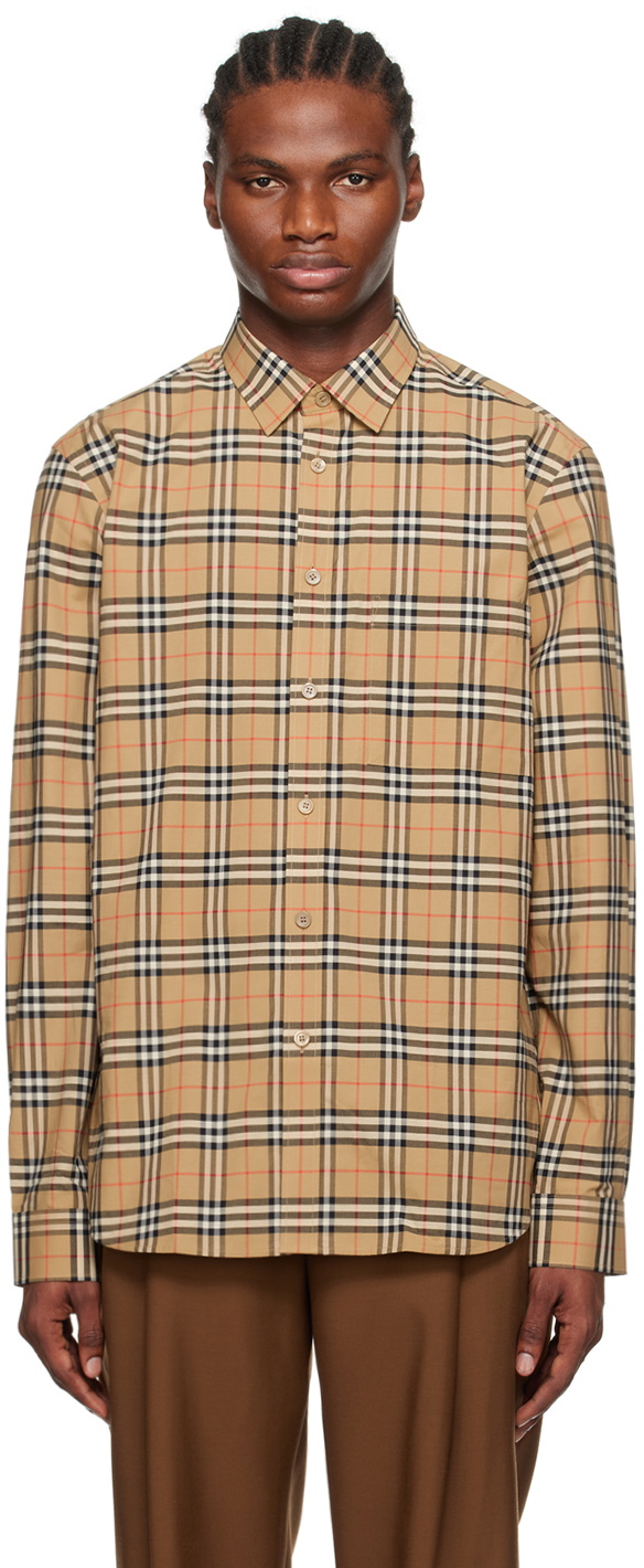 Burberry Beige Vintage Check Shirt Burberry