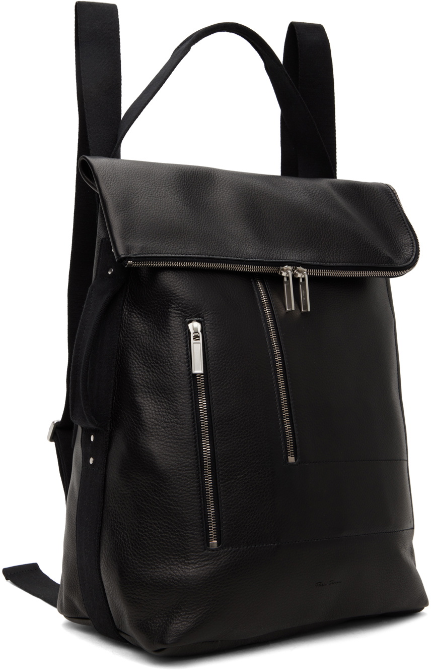 Rick Owens Black Cargo Backpack Rick Owens