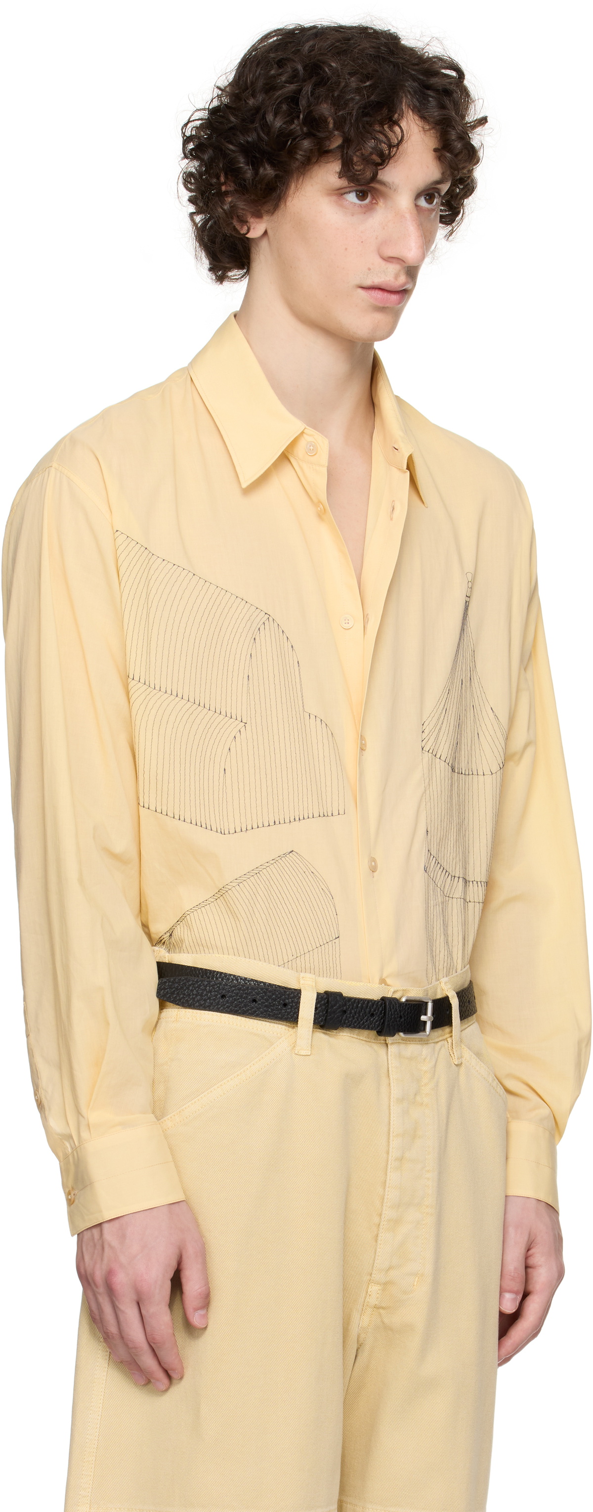 LEMAIRE Beige Philippe Weisbecker Relaxed Shirt Lemaire