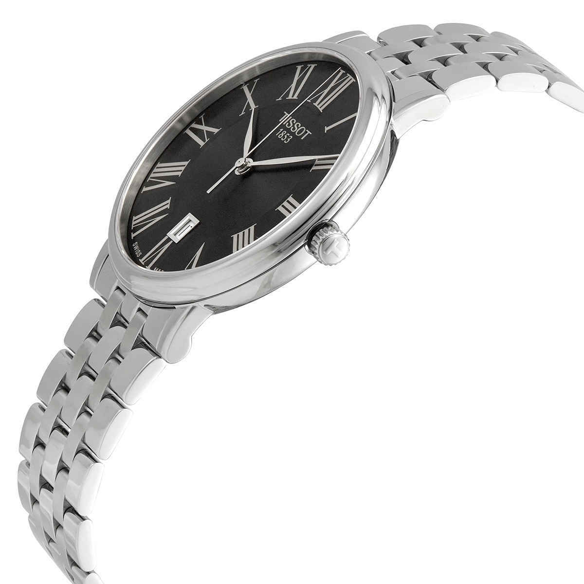 Tissot Carson Premium Quartz Black Dial Mens Watch T122.410.11.053.00 ...