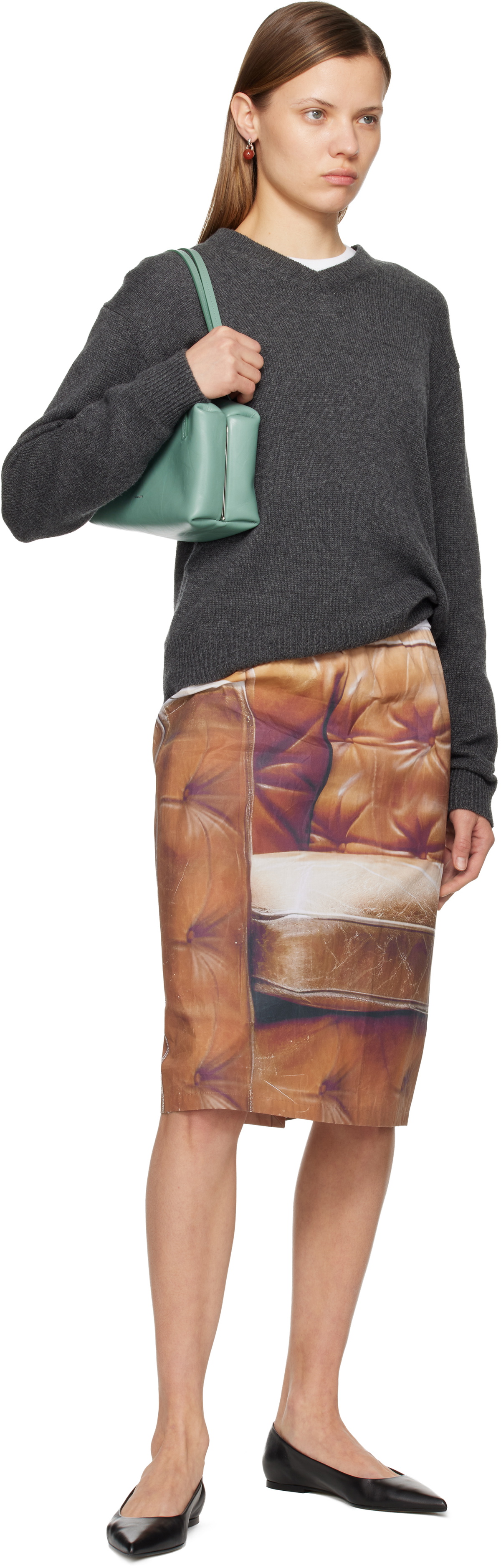 Aeyde Black Cassy Pointed-Toe Flats Aeyde