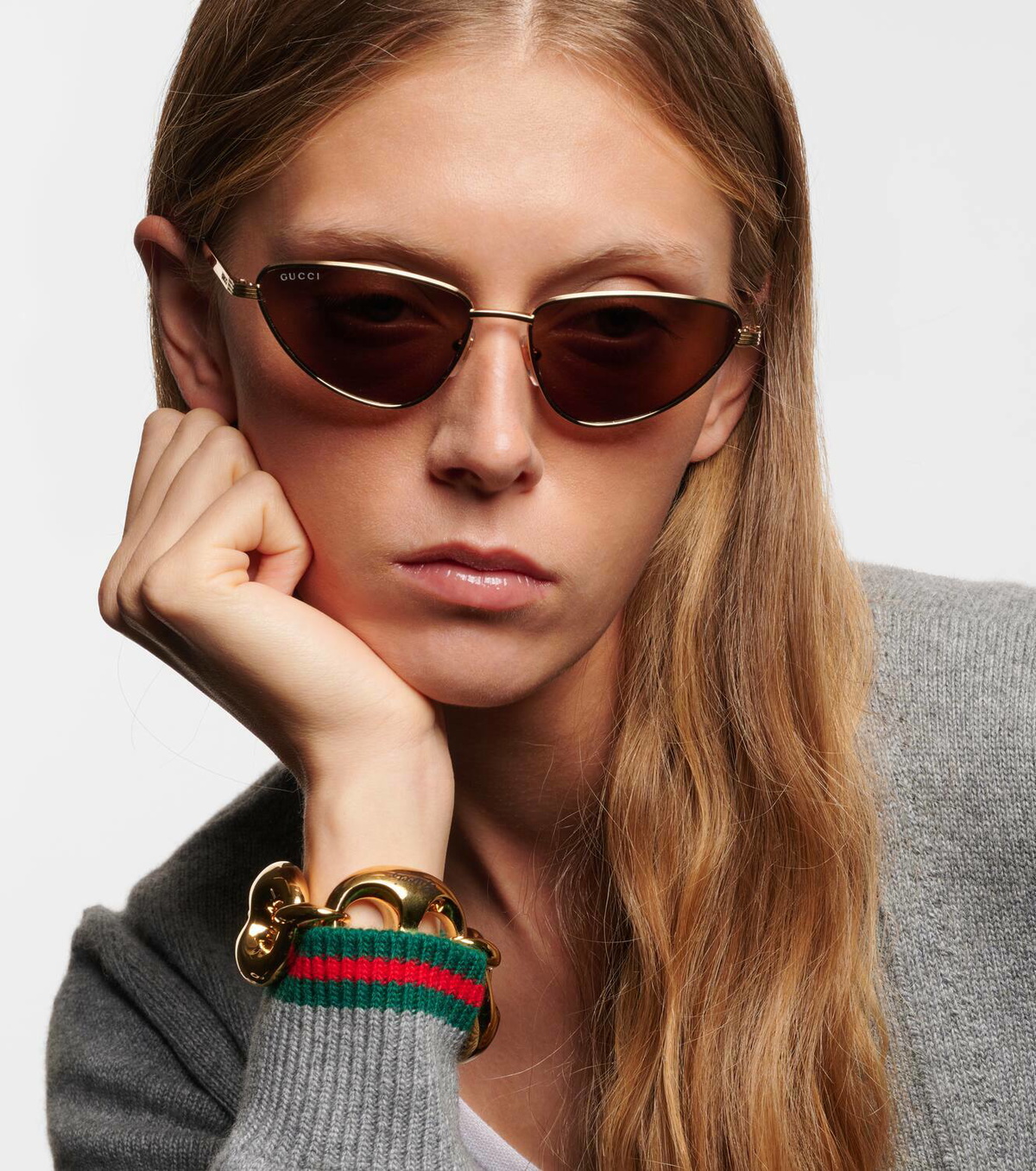 Gucci Logo cat-eye sunglasses Gucci