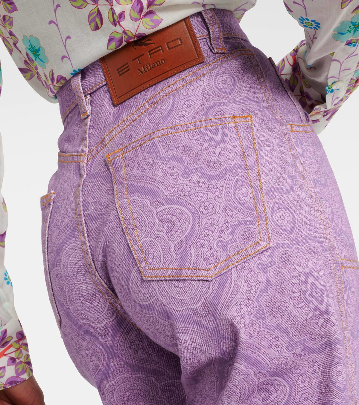 Etro Printed flared jeans Etro