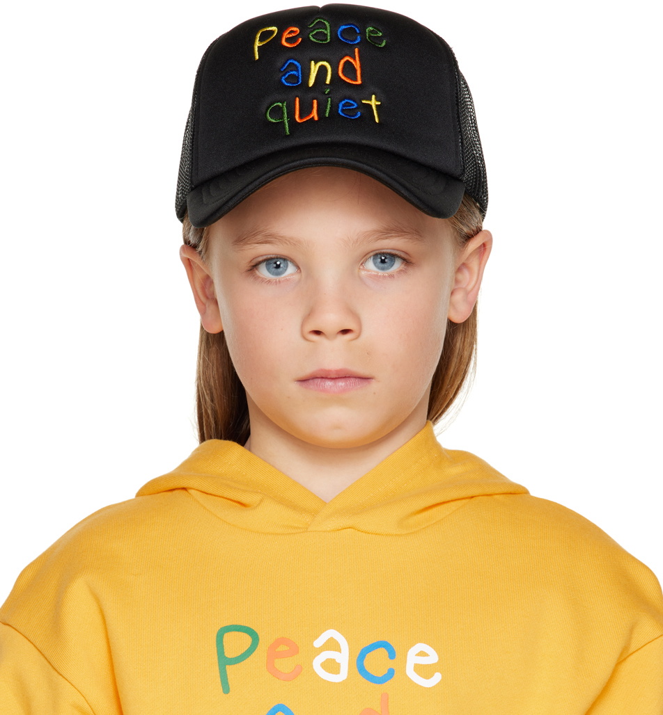 Museum of Peace & Quiet SSENSE Exclusive Kids Black Scribble Cap Museum ...