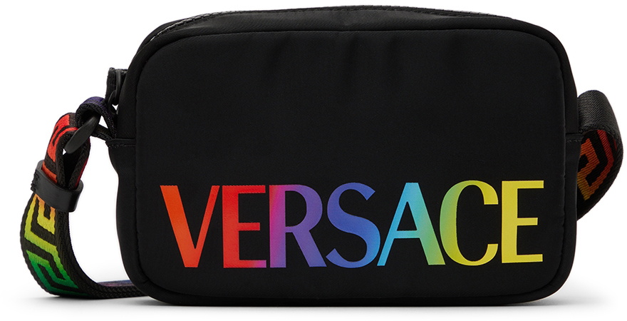 Versace Kids Black Rainbow Shoulder Bag Versace