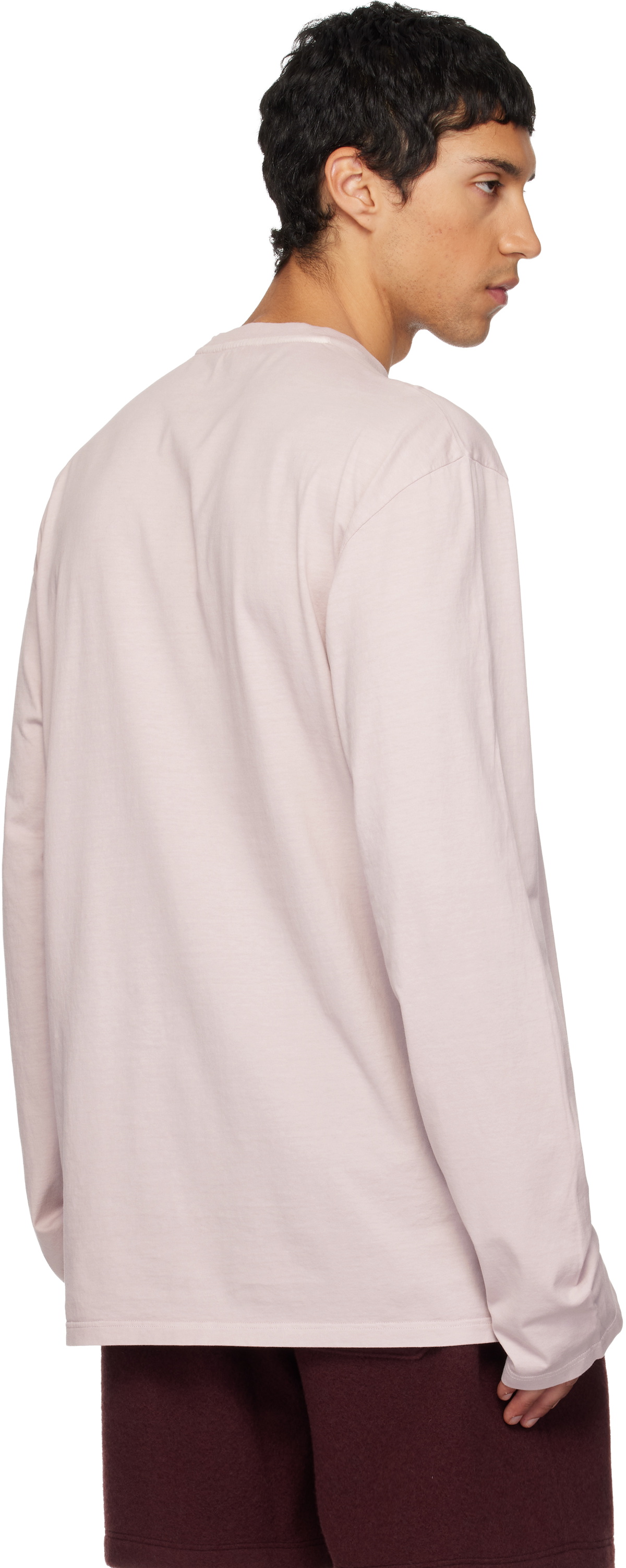 Rier Pink Roundneck Jersey Cotton T-shirt Rier