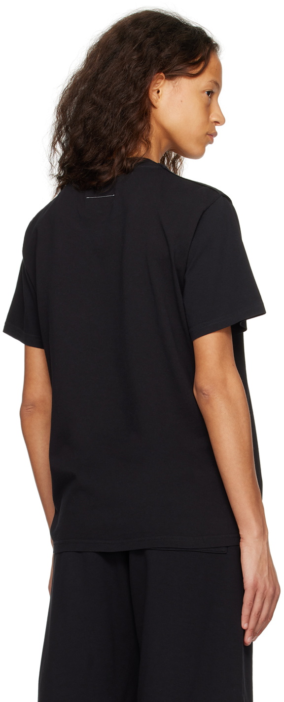 MM6 Maison Margiela Black Two-Layer T-Shirt MM6 Maison Margiela