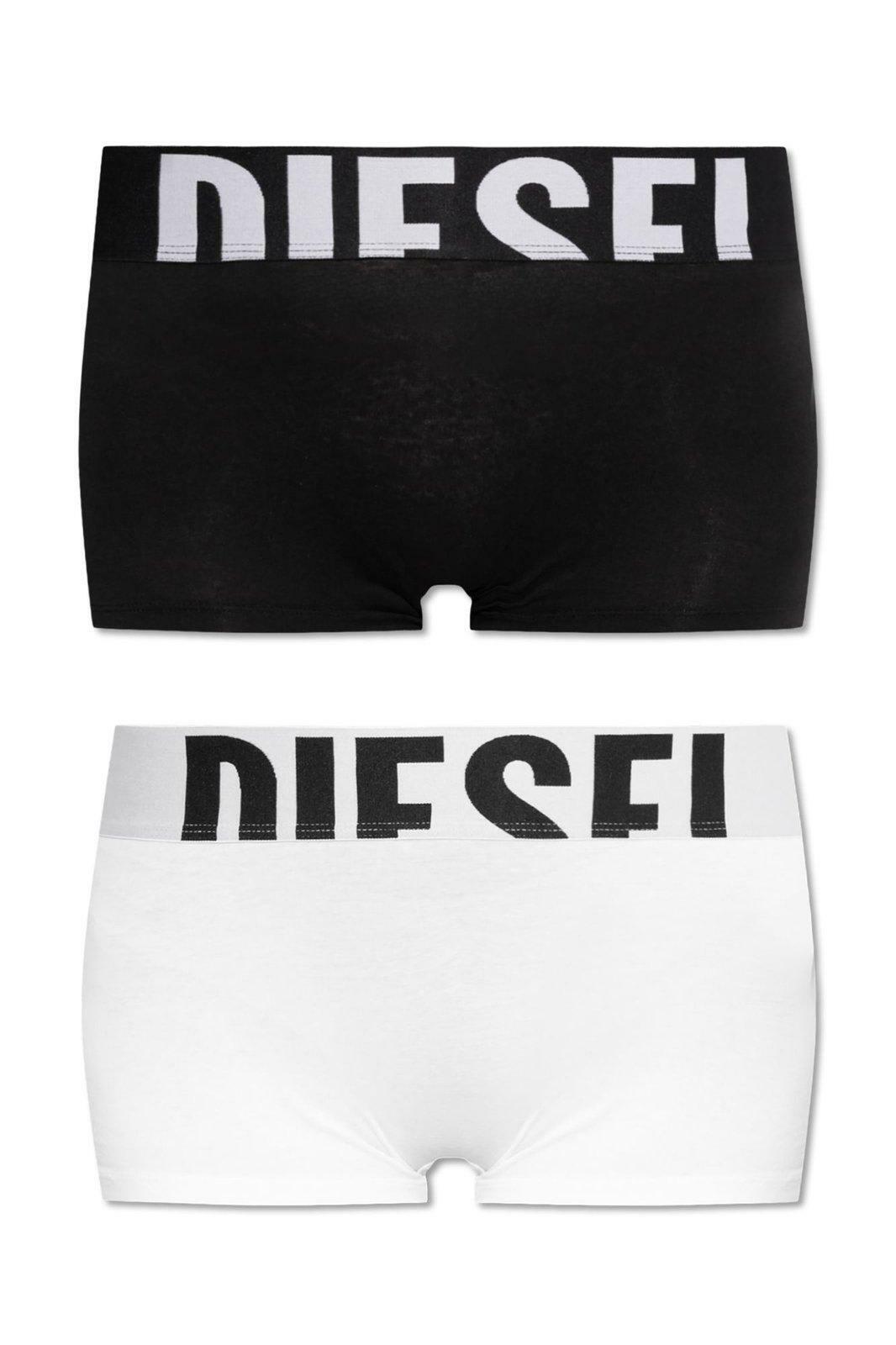 Diesel Two Pack Logo Waistband Boxers Diesel