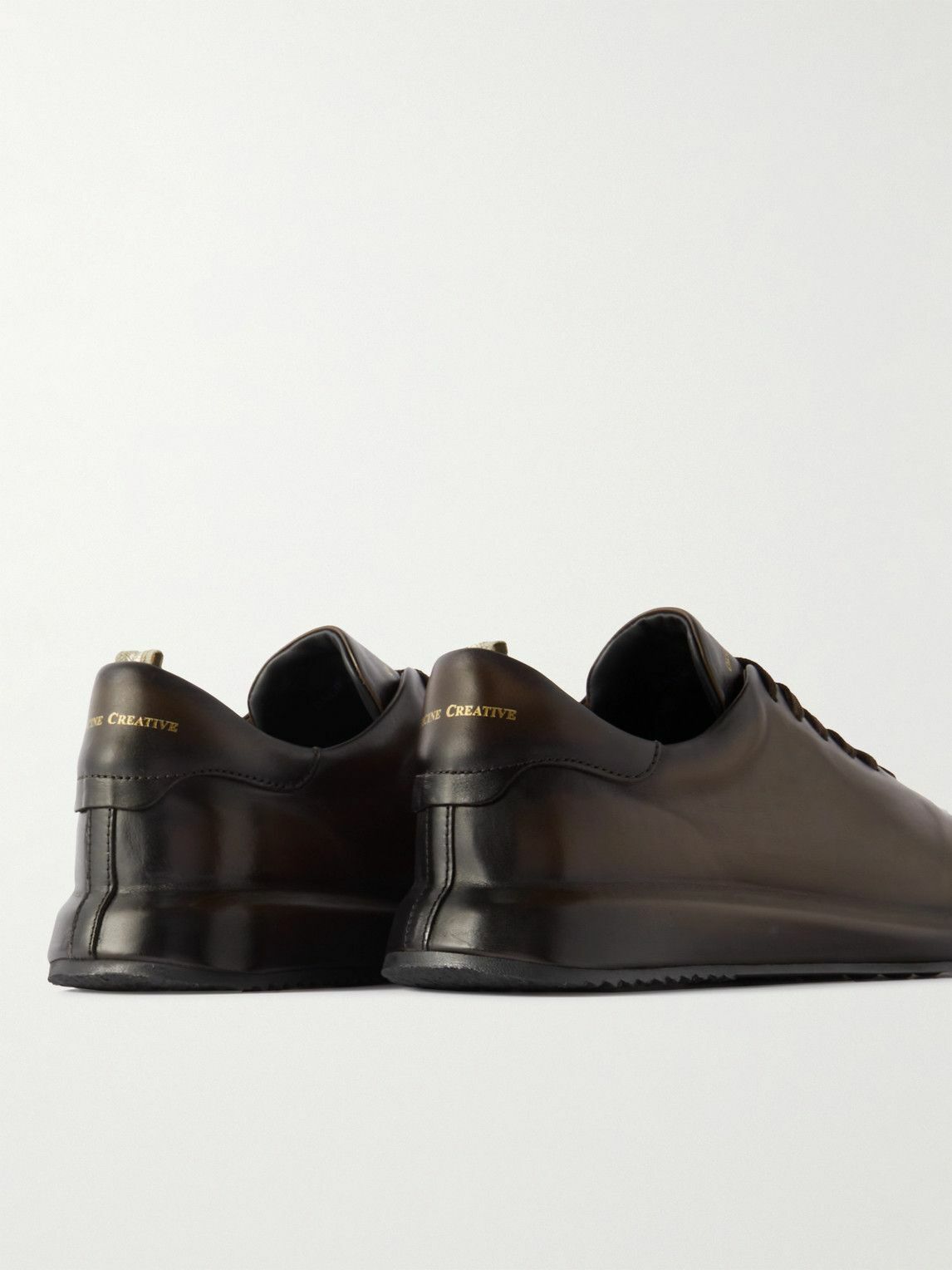 Officine Creative - Race 017 Leather Sneakers - Brown Officine Creative