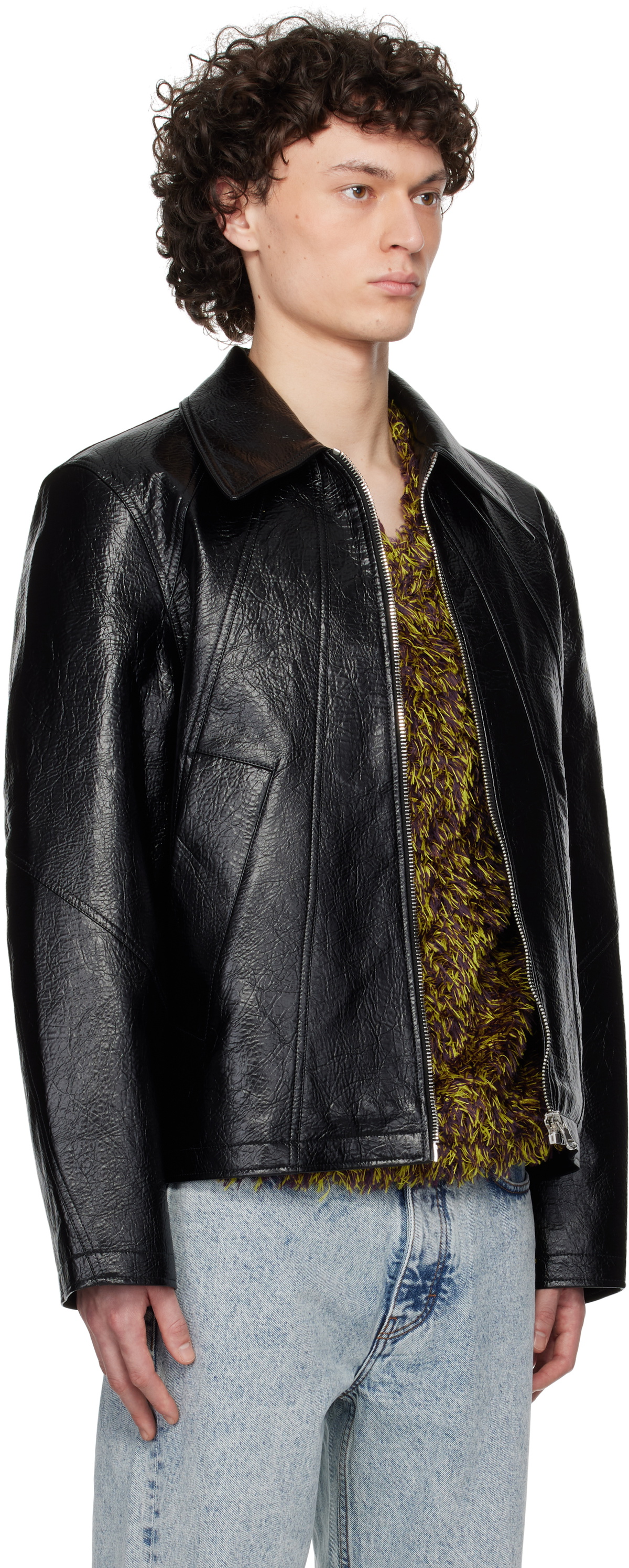 Séfr Black Duke Faux-Leather Jacket Séfr