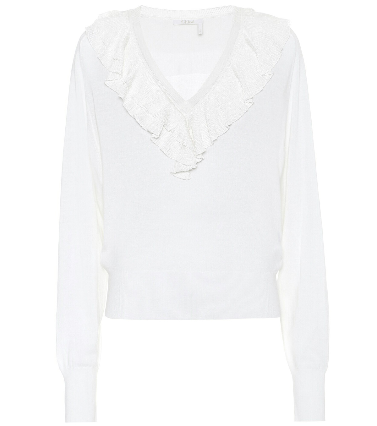 Chloe - Ruffled wool sweater Chloe