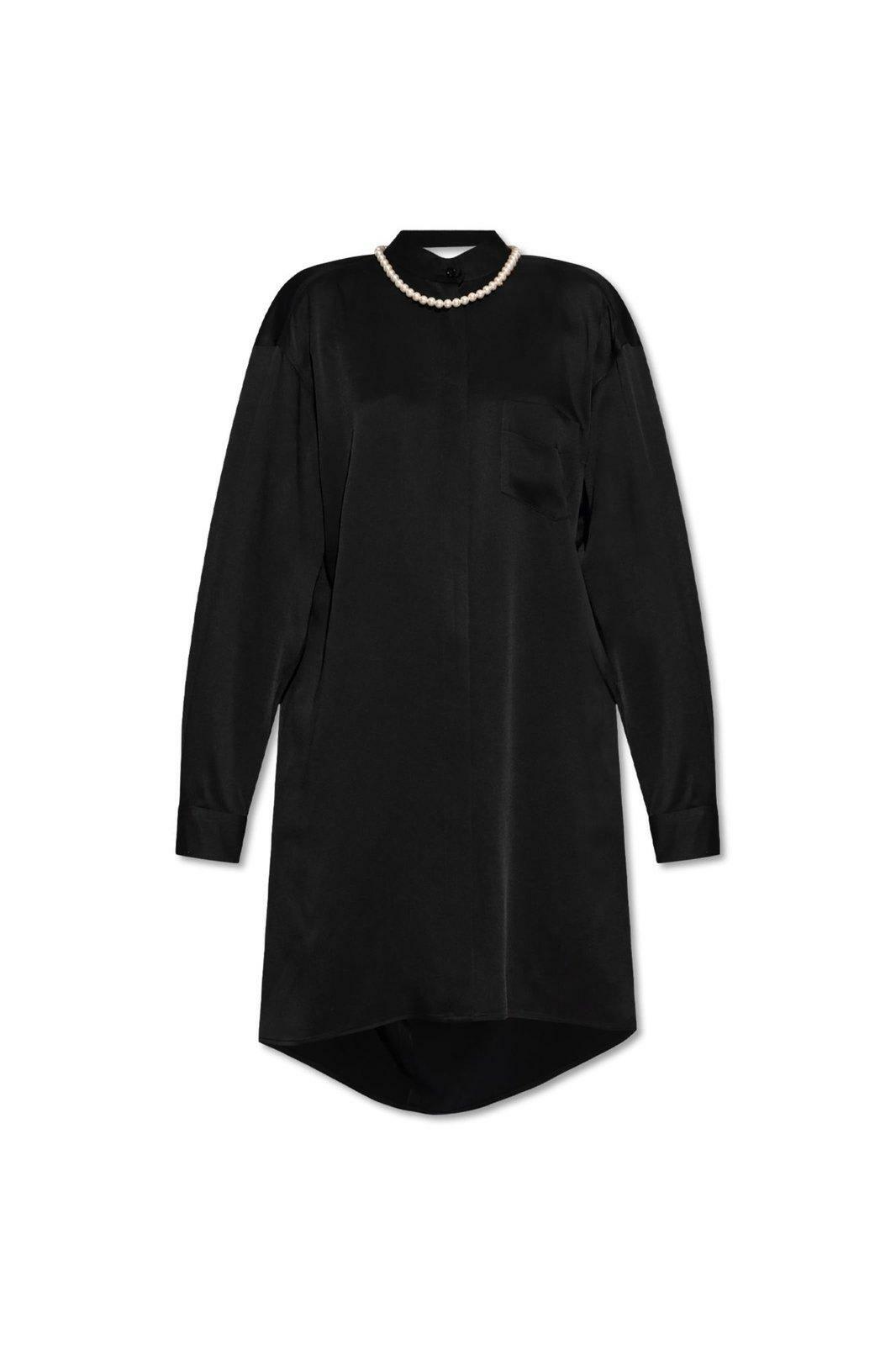 Moschino Pearl Detailed Draped Dress Moschino