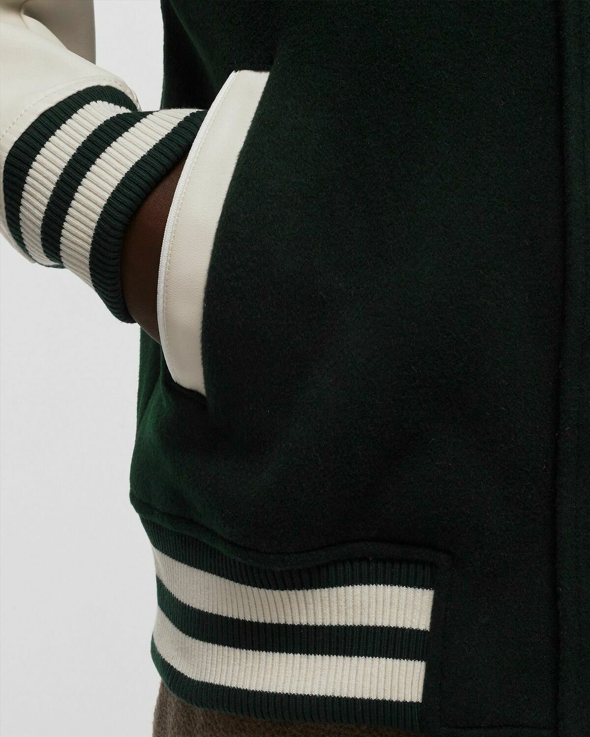 Axel Arigato Ivy Varsity Jacket Green|White - Mens - College Jackets Axel Arigato