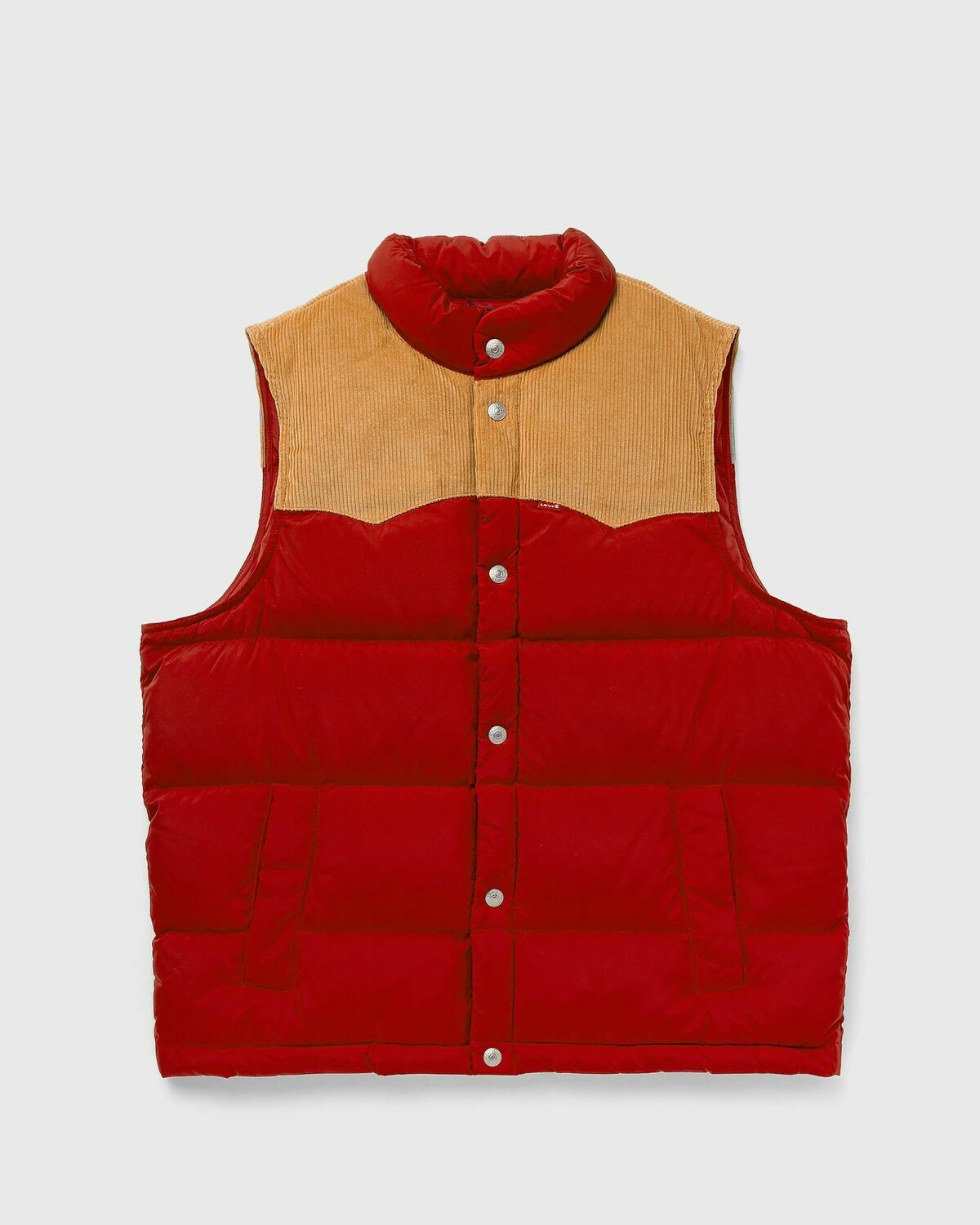 Levis Western Super Puffer Vst Red Vests Levis