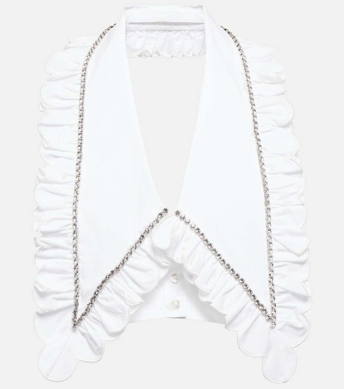 Area Crystal-embellished cotton collar AREA