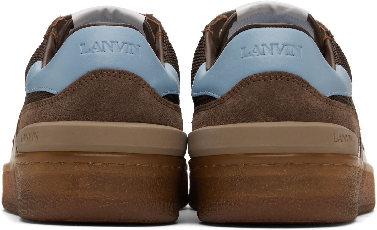 Lanvin Brown Clay Mesh Sneakers Lanvin